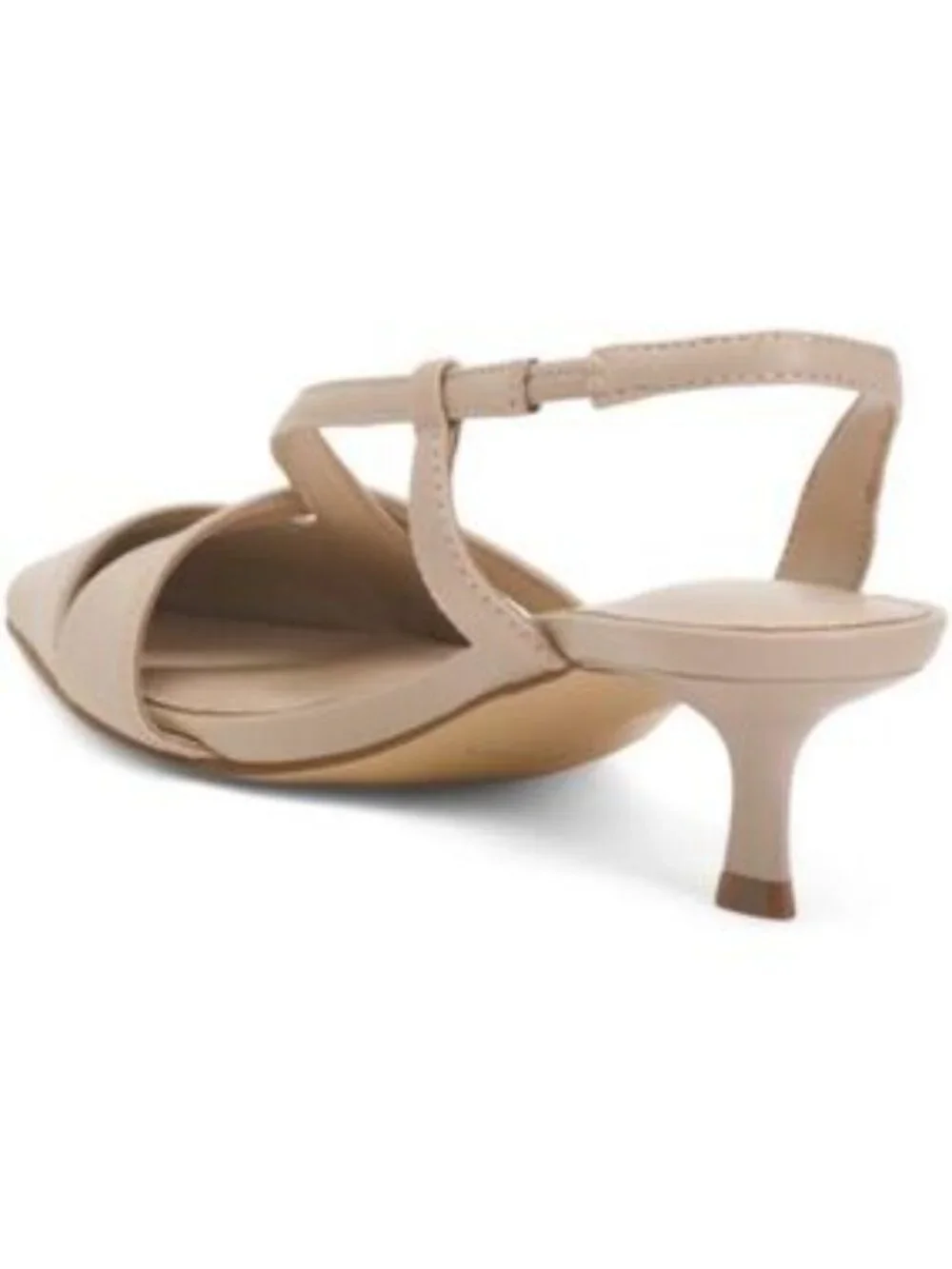 Calvin Klein | Shoes | Calvin Klein Leather Slingback Heels | Poshmark